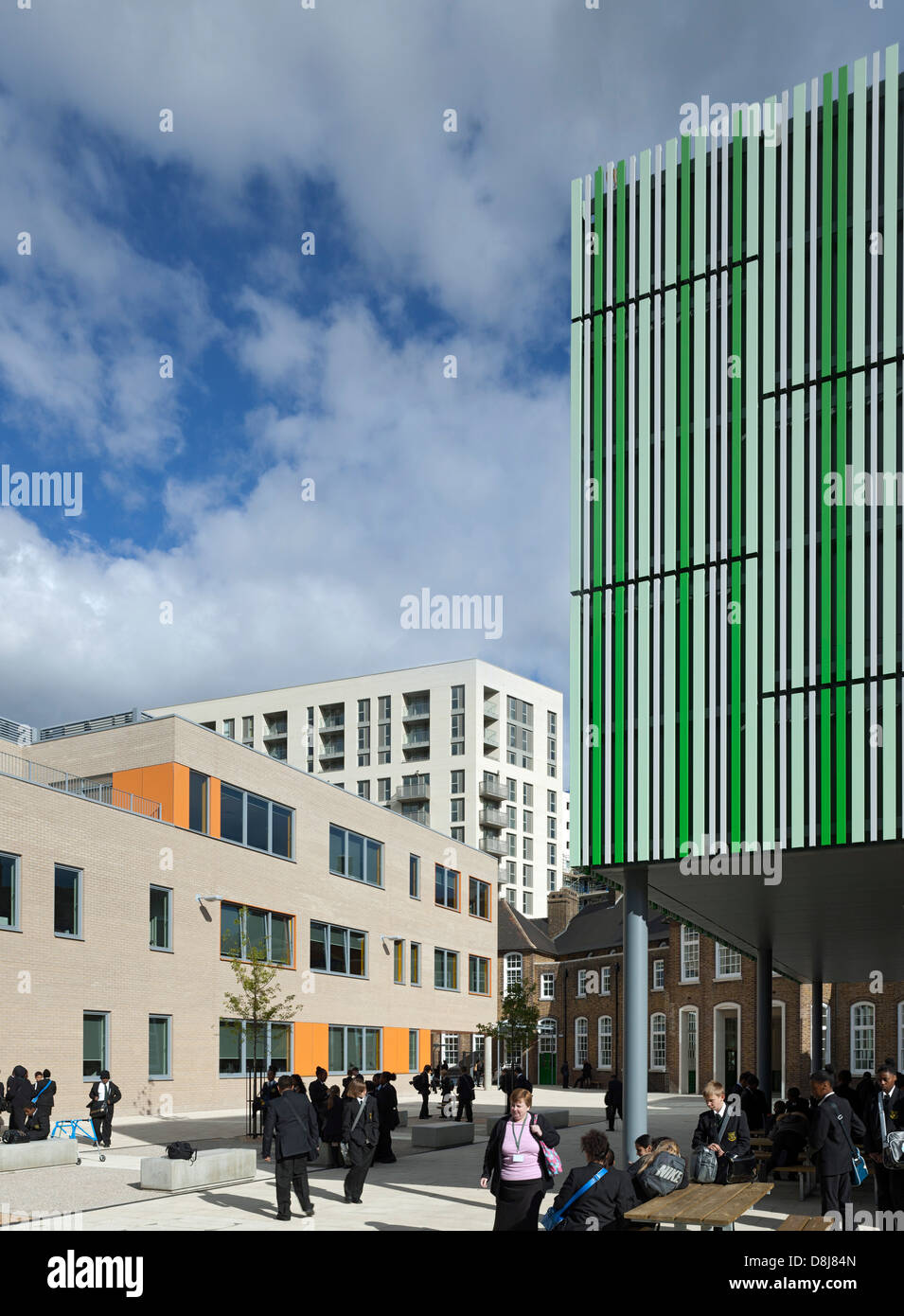 Prendergast Vale College, London, United Kingdom. Architect: HKR ...