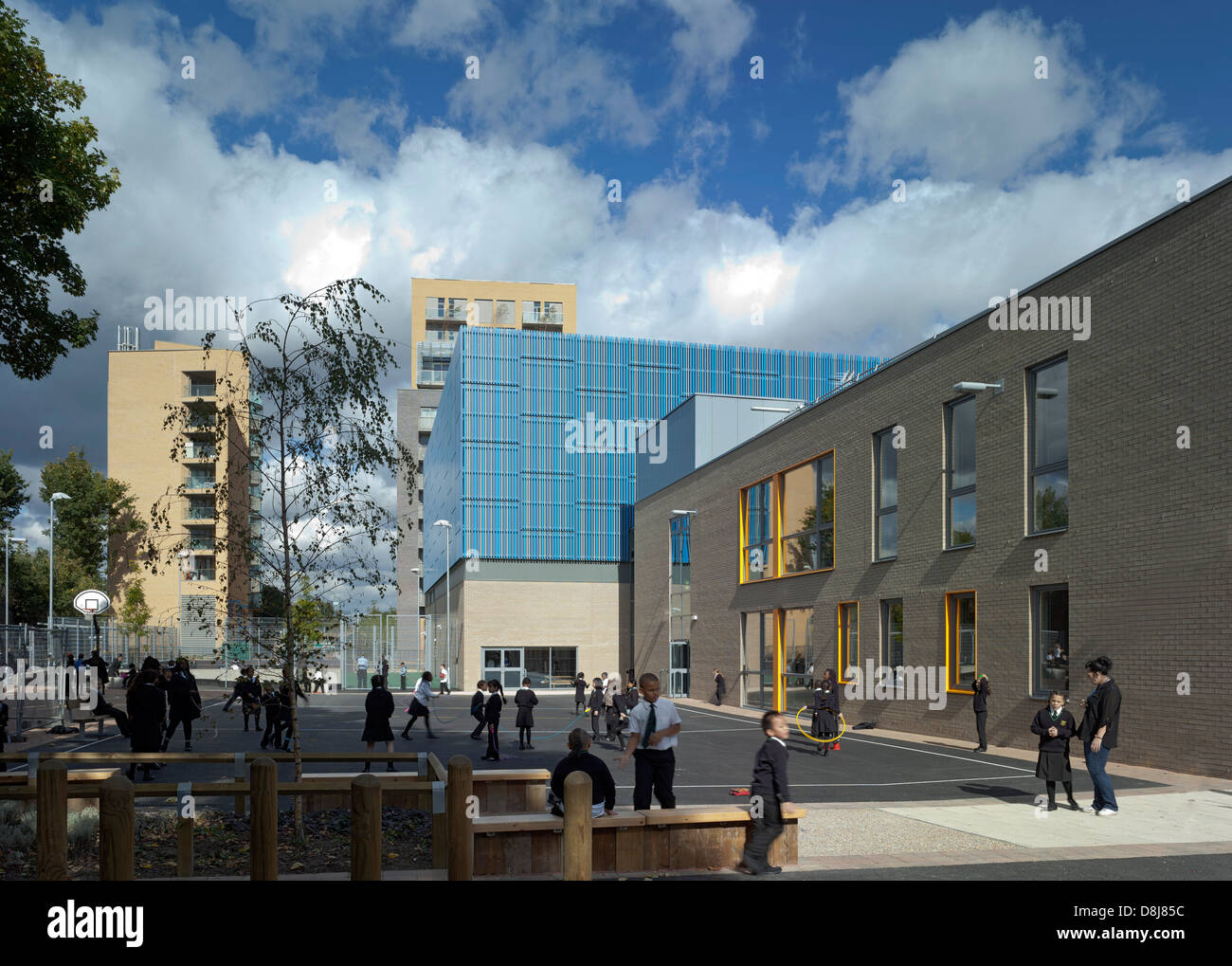 Prendergast Vale College, London, United Kingdom. Architect: HKR ...