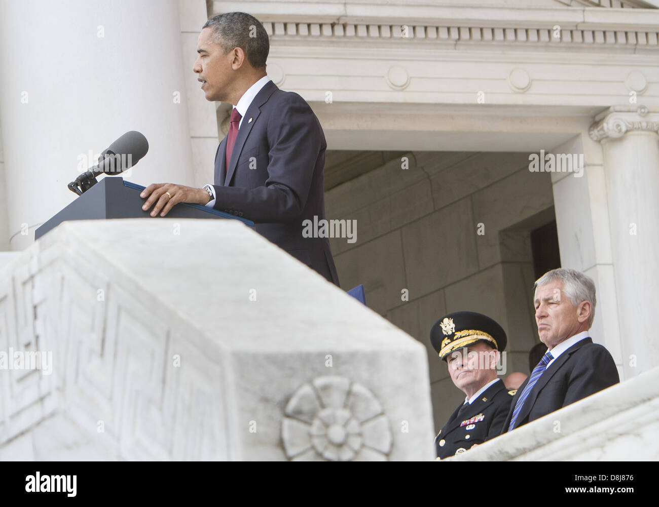 US President Barack Obama delivers a Memorial Day address at the ...