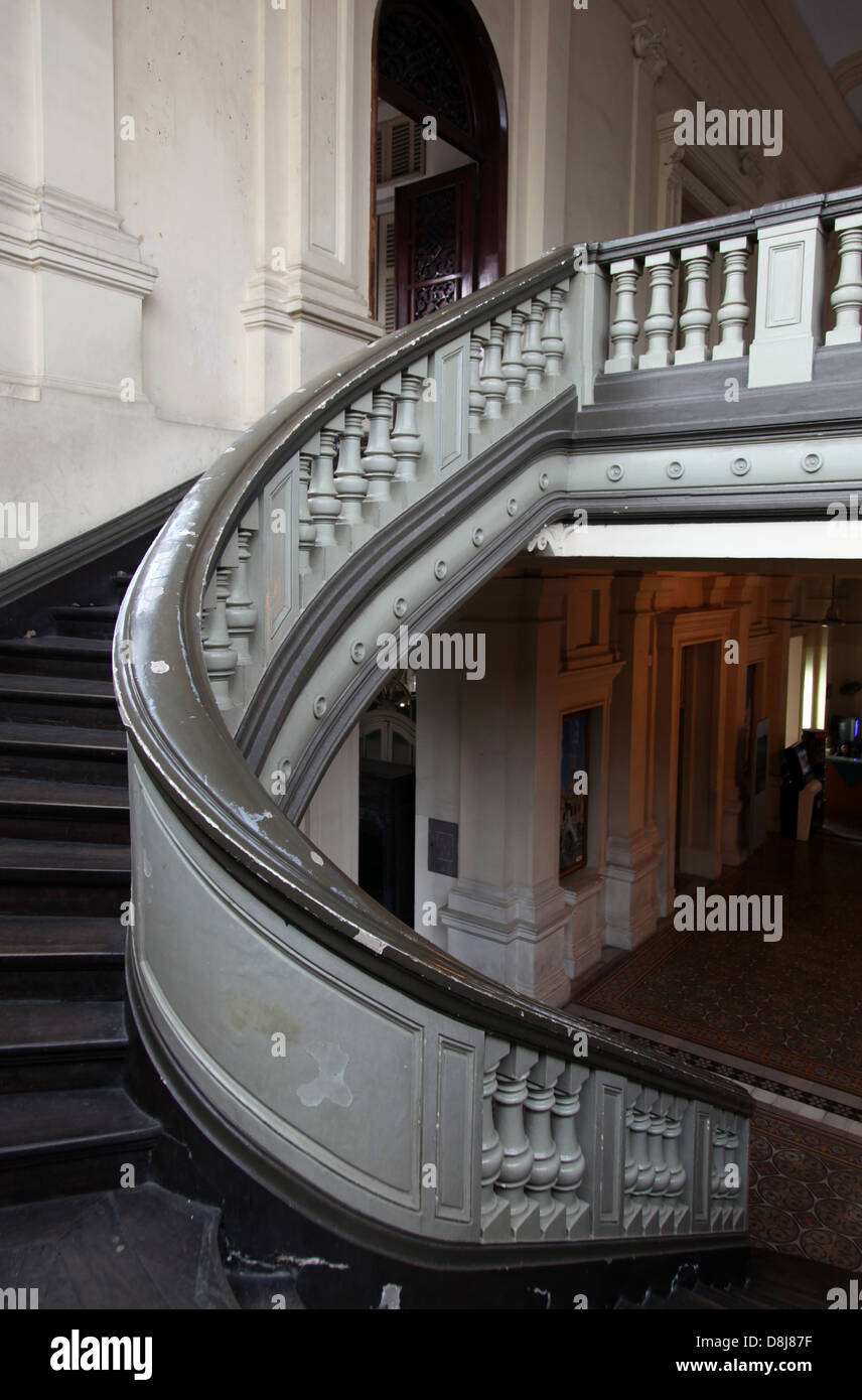 It's a photo of old style stairs in an castle. It's with dome from ...