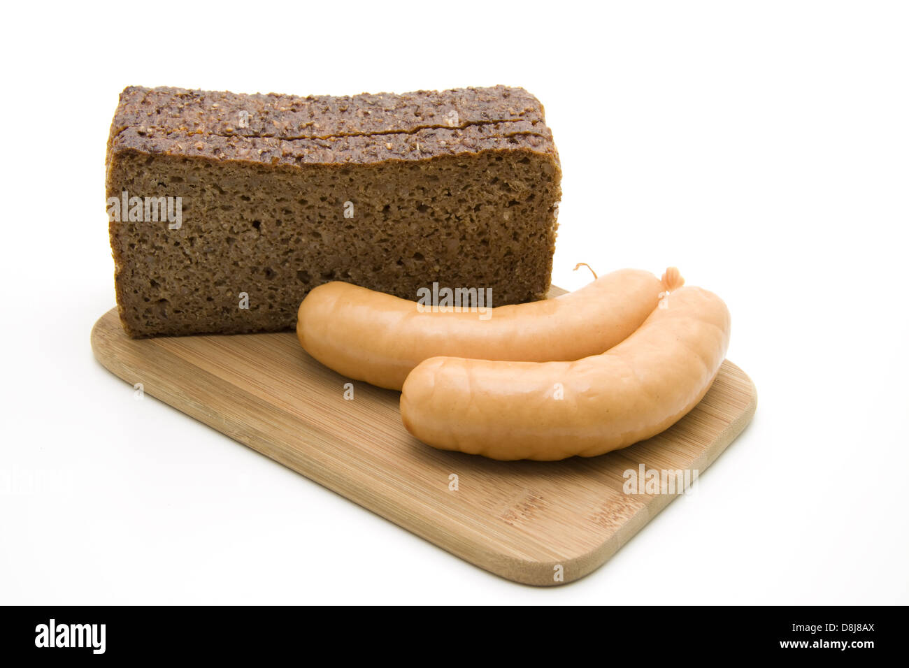 Frankfurter with wholemeal bread Stock Photo - Alamy