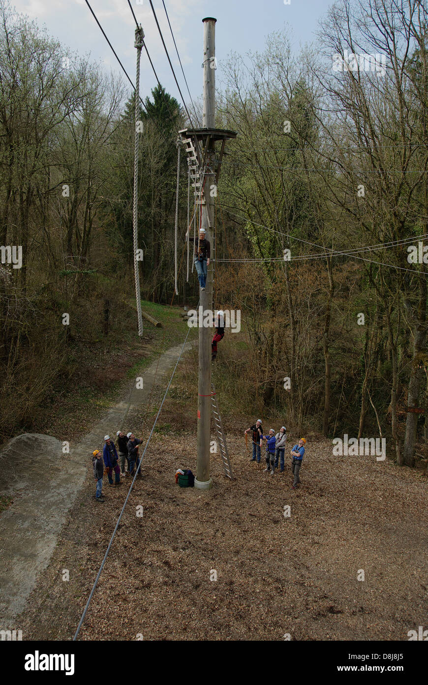 Ascent to High Cable-stayed Bridge Stock Photo - Alamy