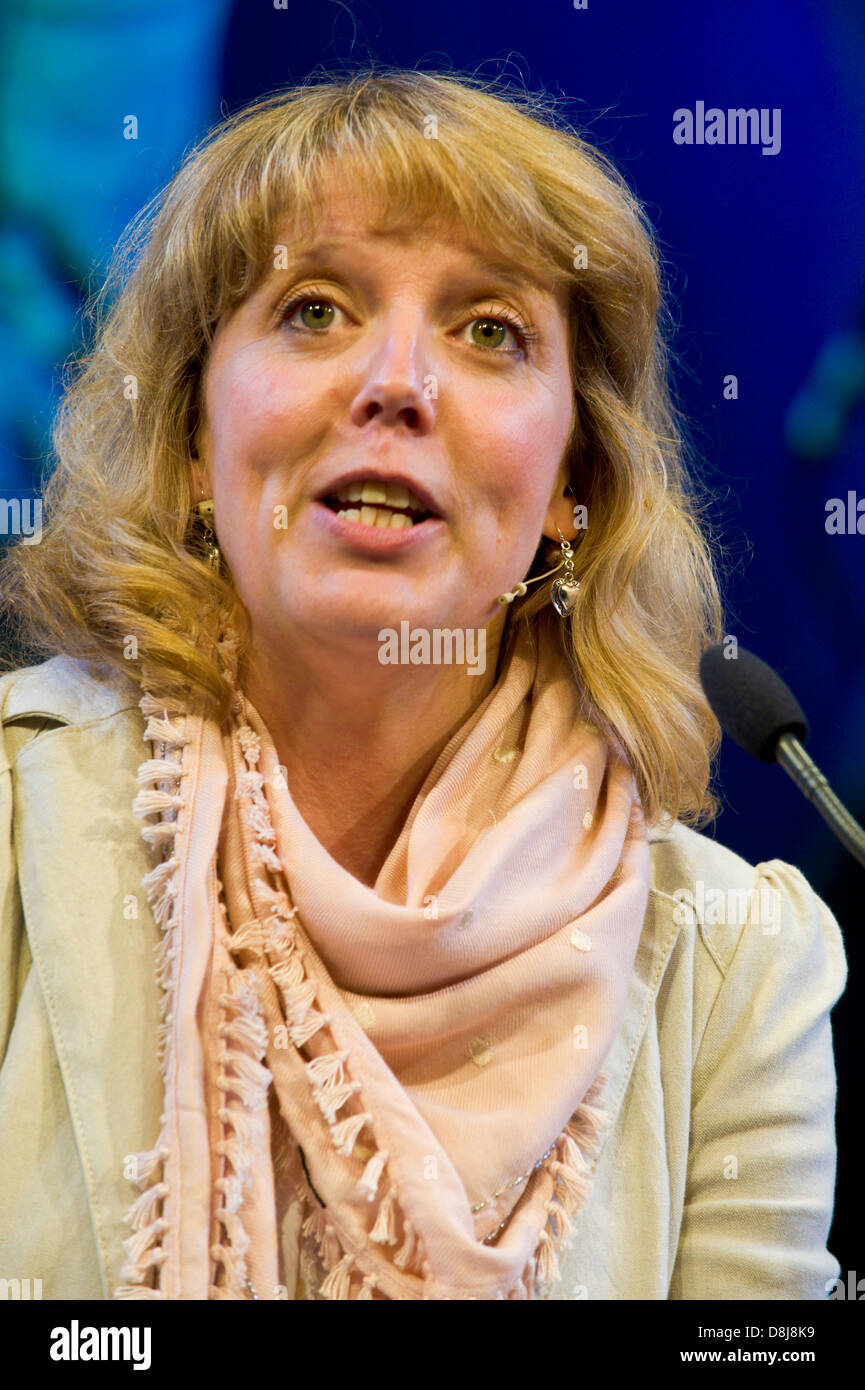 Carolyn Hitt Welsh journalist and broadcaster pictured at Hay Festival ...