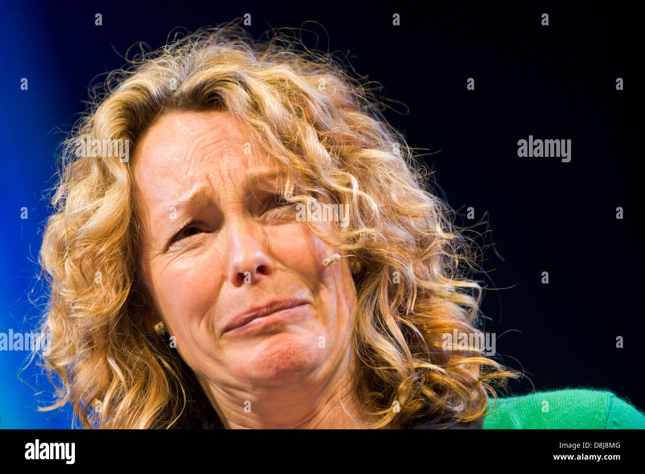 Kate Humble broadcaster and farmer pictured at Hay Festival 2013 Hay on ...