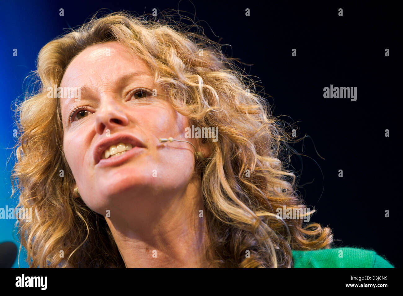 Kate Humble broadcaster and farmer pictured at Hay Festival 2013 Hay on ...