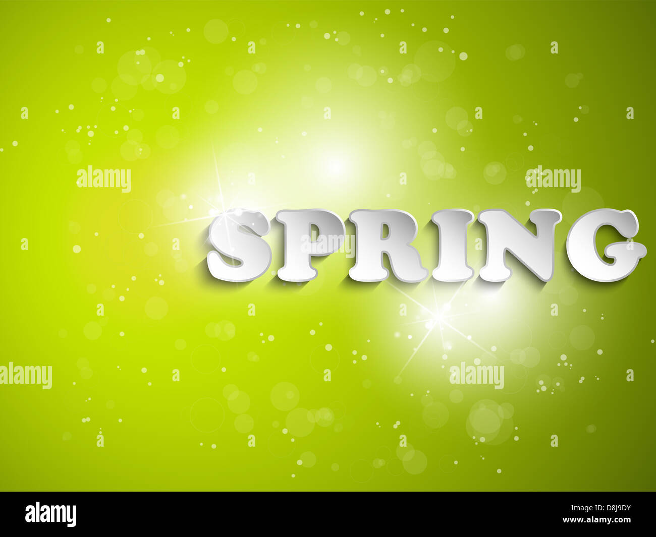 Vector - Green Spring Background With Light Stock Photo - Alamy