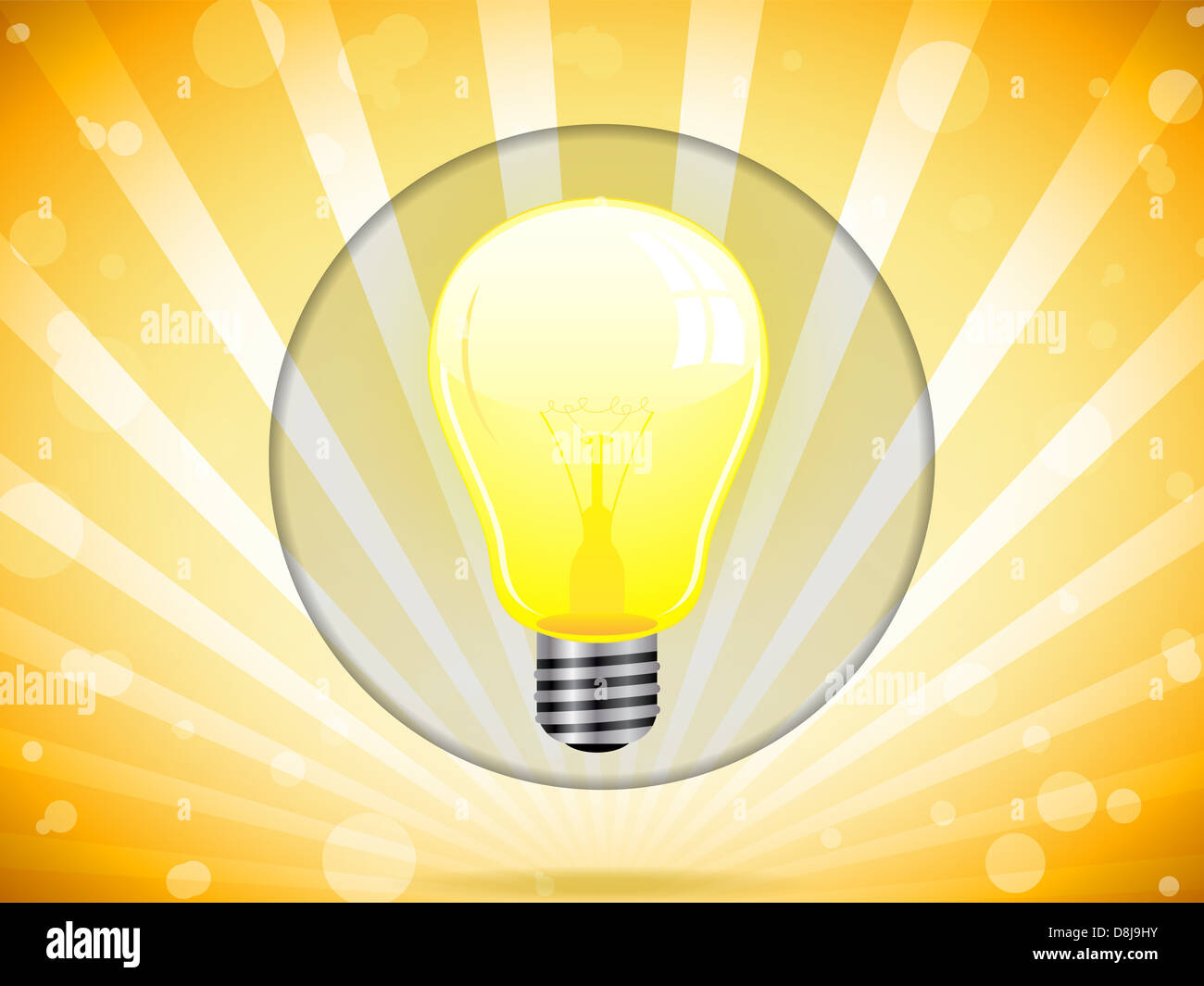 Vector - Light Bulb on Colorful Background Stock Photo - Alamy