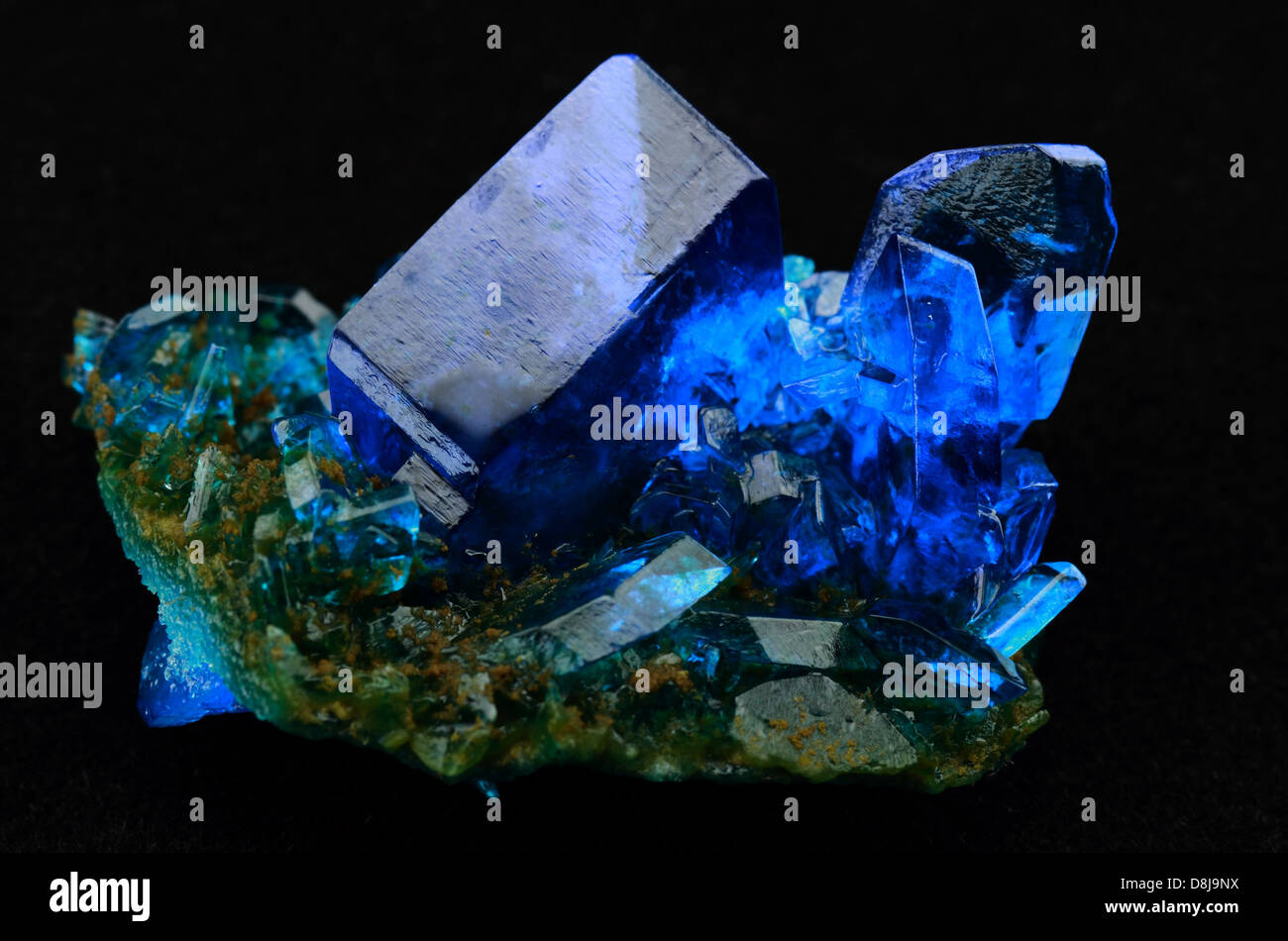 Crystals of blue vitriol - Copper sulfate Stock Photo - Alamy