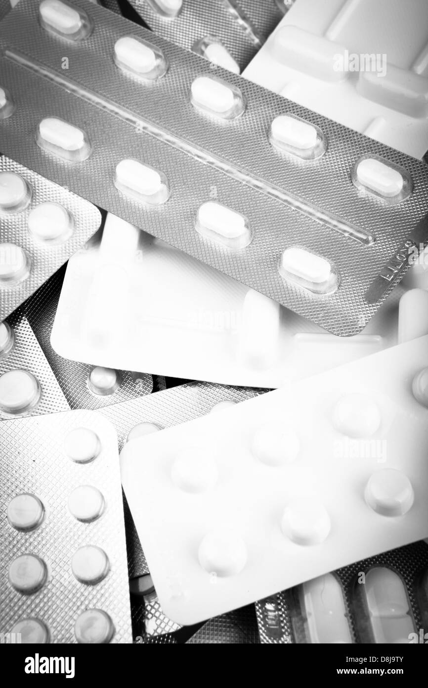 packs of pills Stock Photo - Alamy