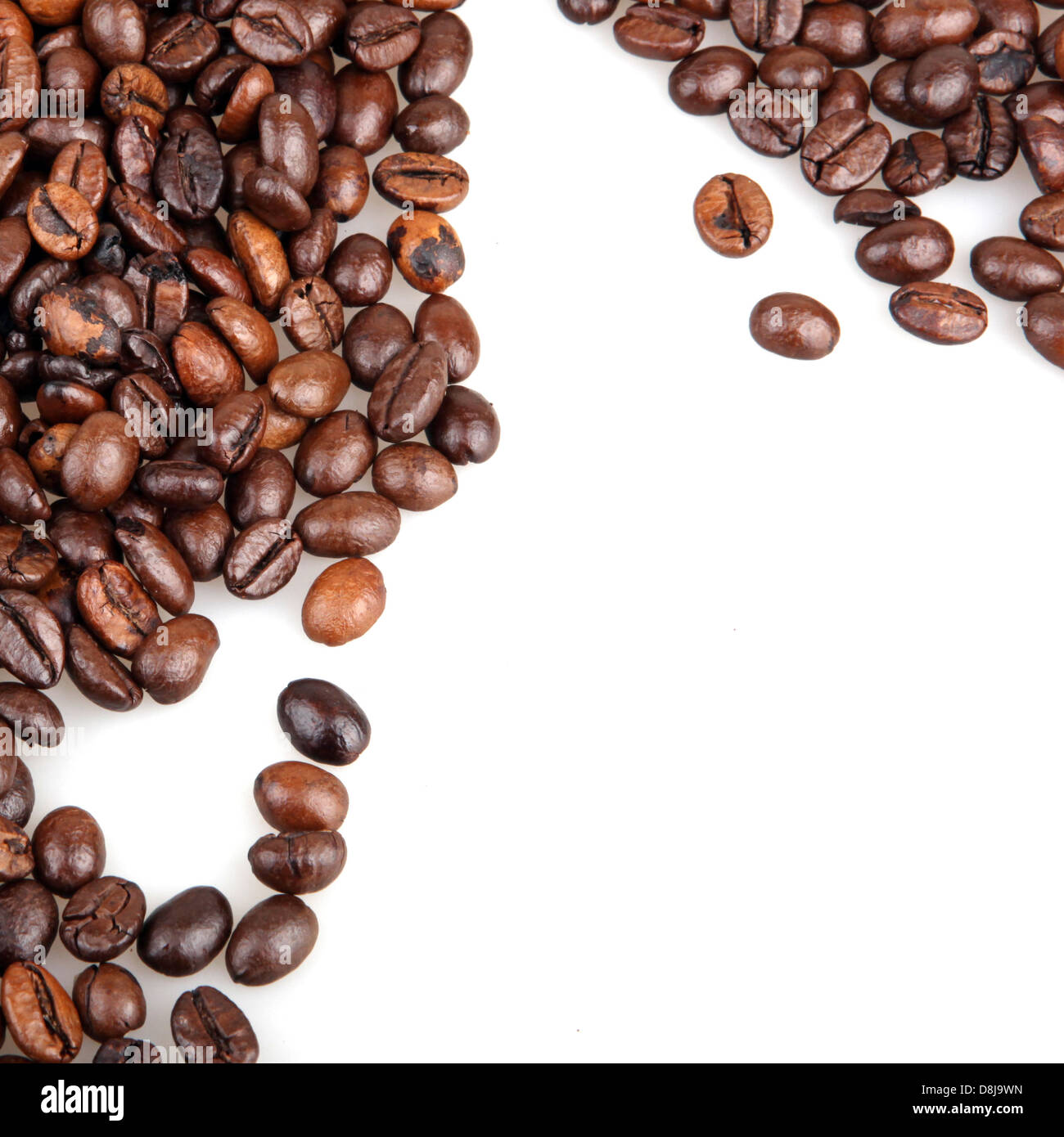 Coffee Beans isolated on white Stock Photo - Alamy