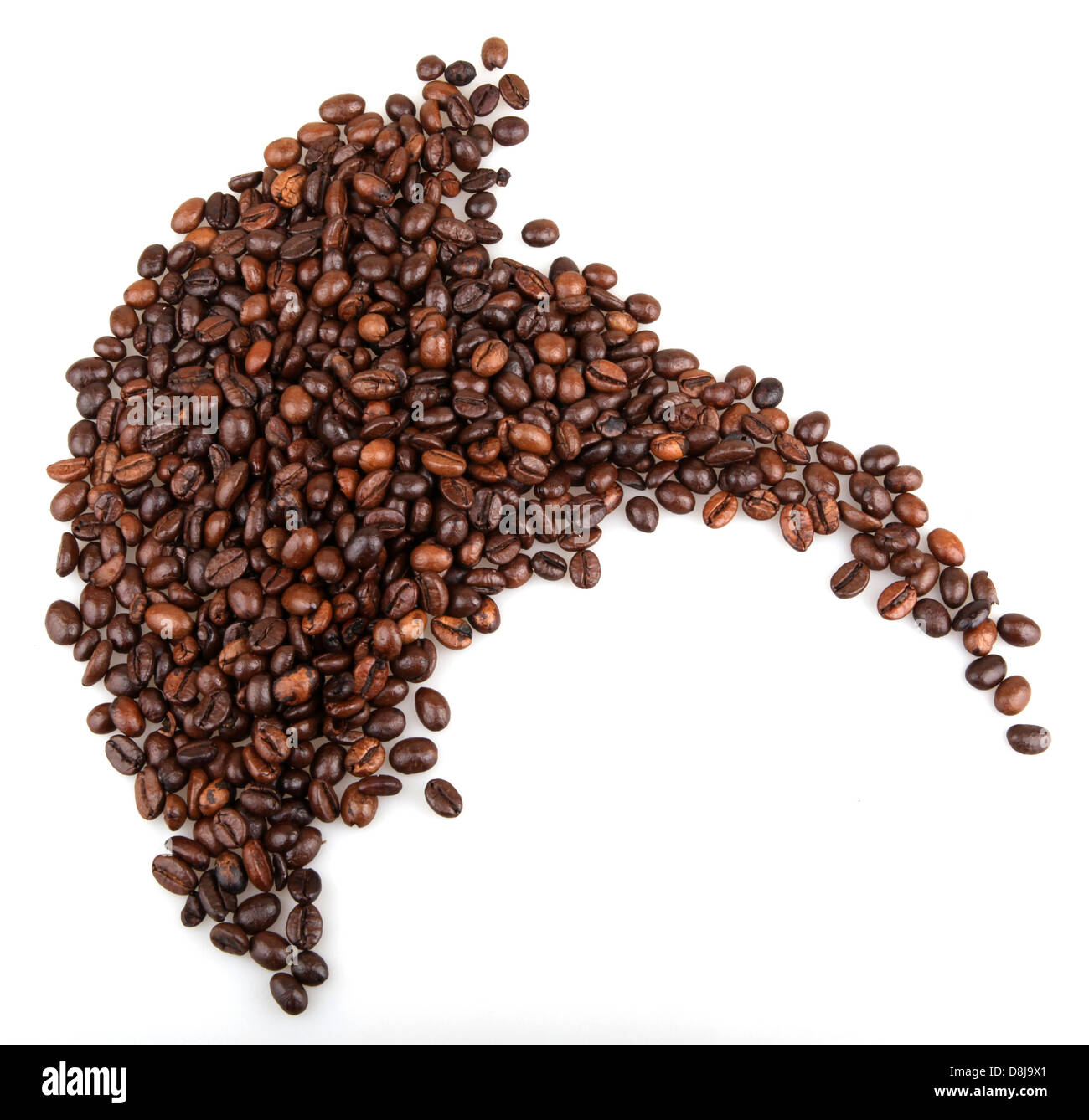 Coffee Beans isolated on white Stock Photo - Alamy