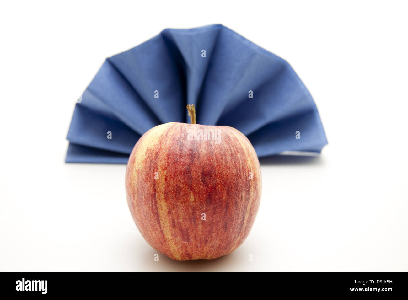 Apple and napkin Stock Photo - Alamy