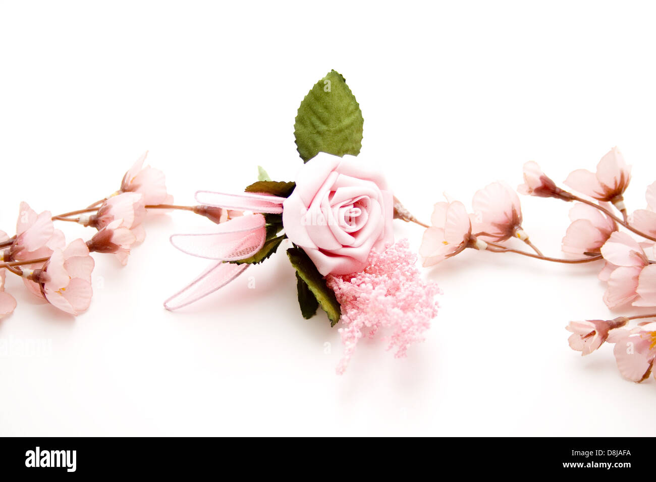 Pink floral decoration Stock Photo - Alamy