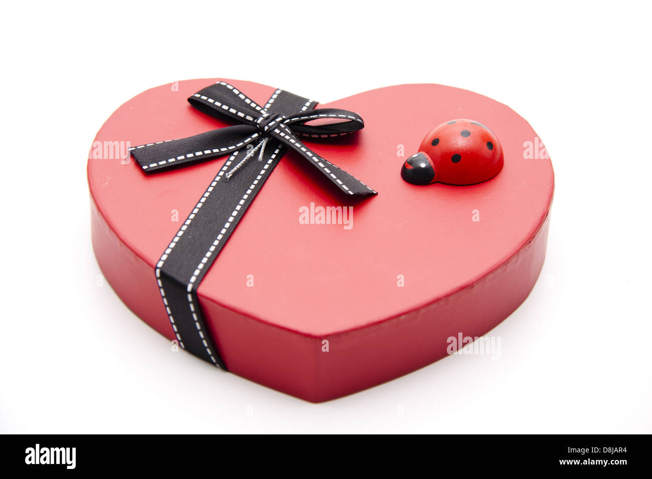 Heart with ladybug Stock Photo - Alamy