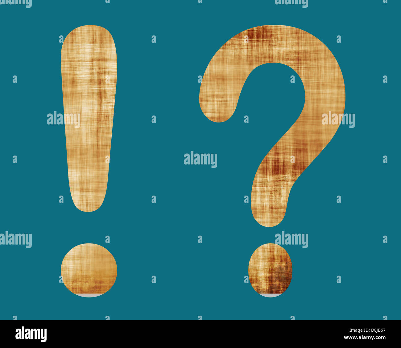 question and exclamation mark Stock Photo - Alamy