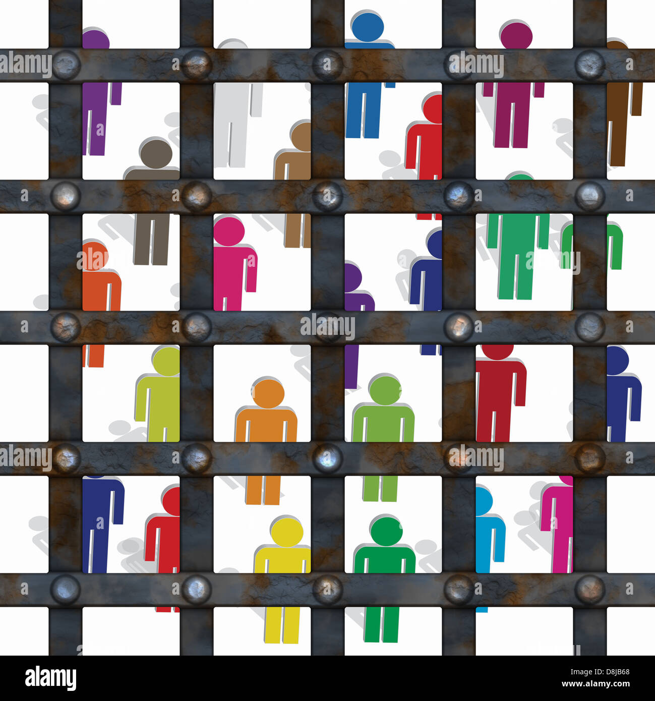 people behind bars Stock Photo - Alamy