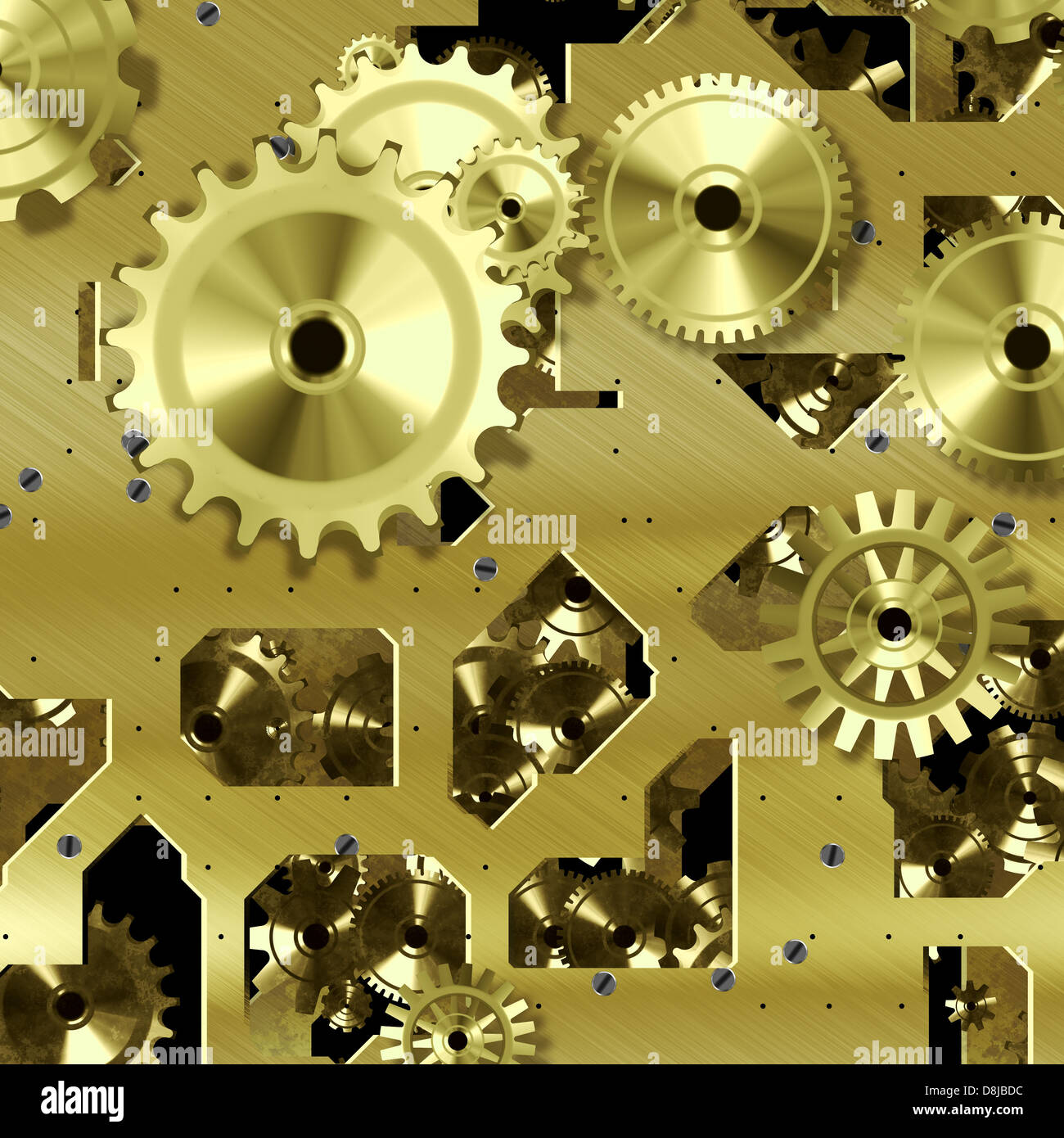 mechanical gears symbol of progress Stock Photo - Alamy