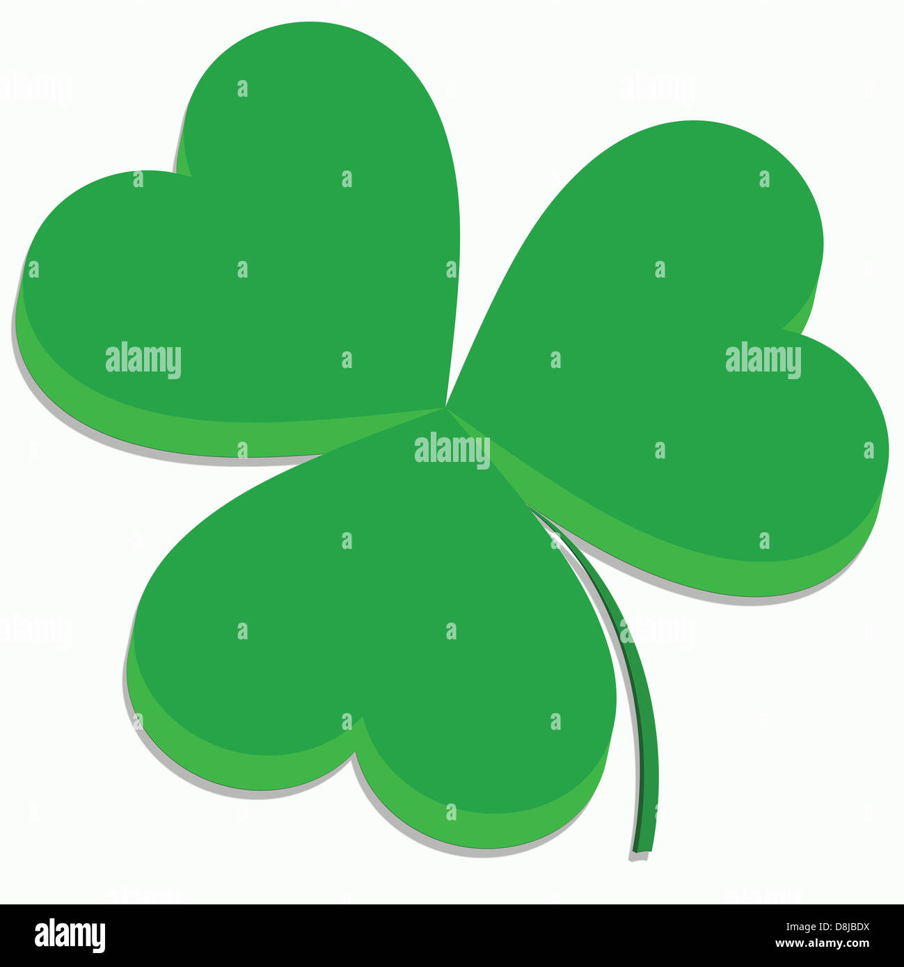 3d shamrock symbol Stock Photo - Alamy
