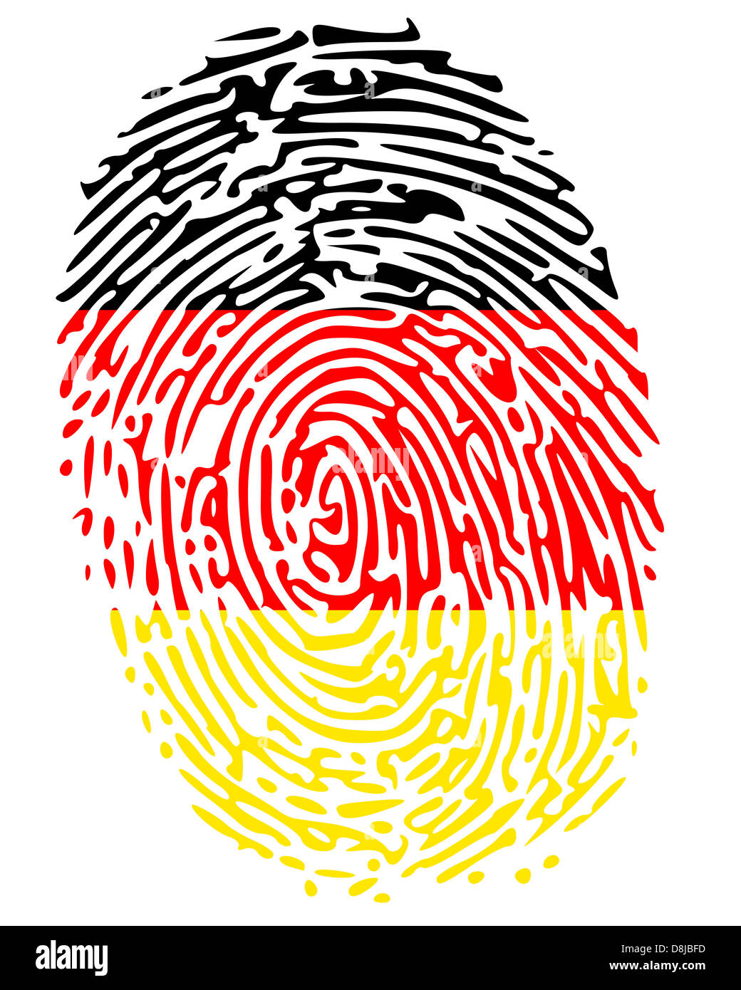 Thumbprint Flag Colors of Germany Stock Photo - Alamy