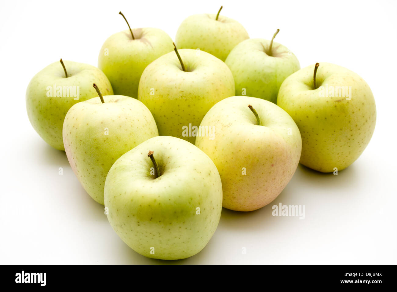 Apples with stem Stock Photo - Alamy