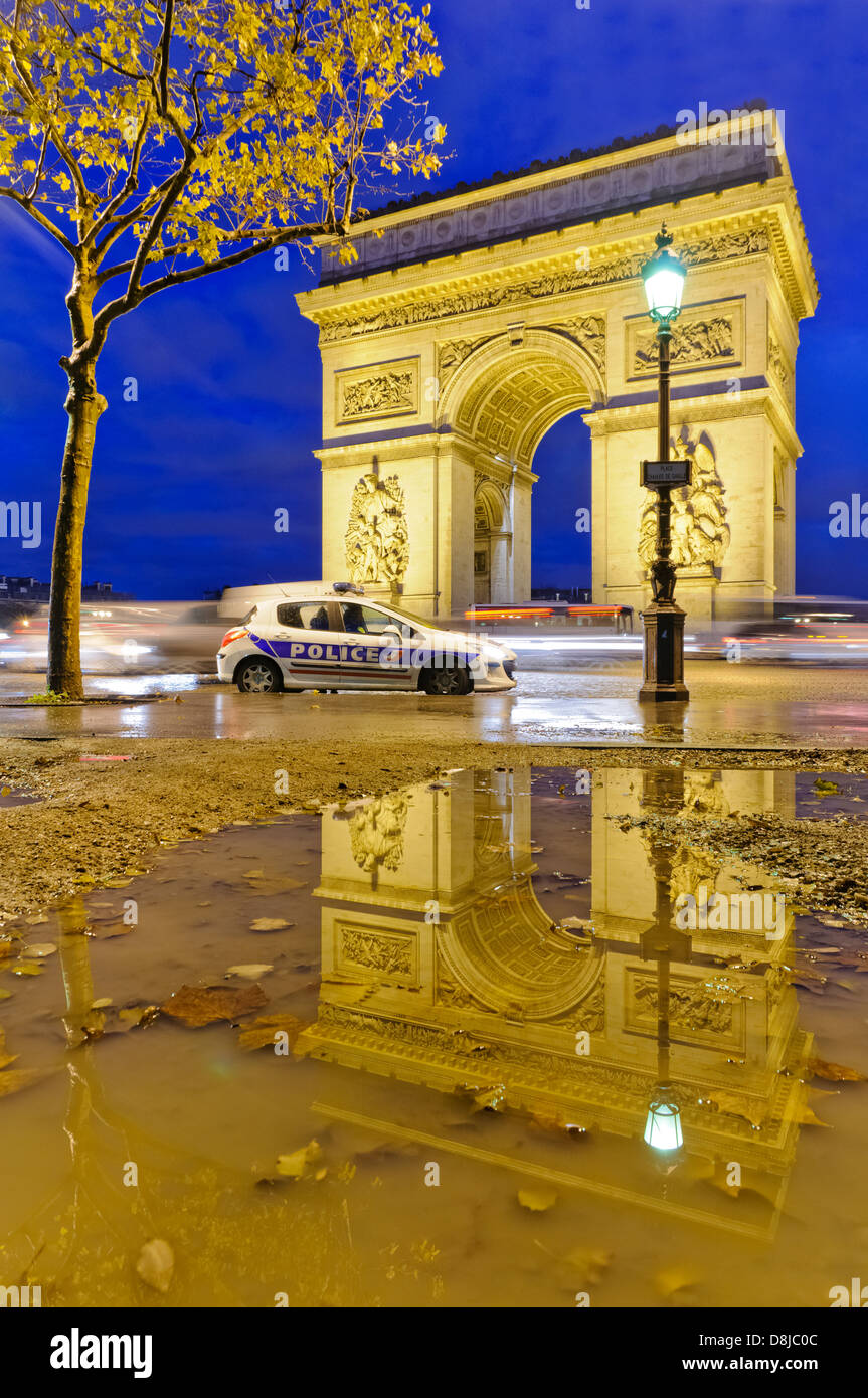 Police light france hi-res stock photography and images - Alamy