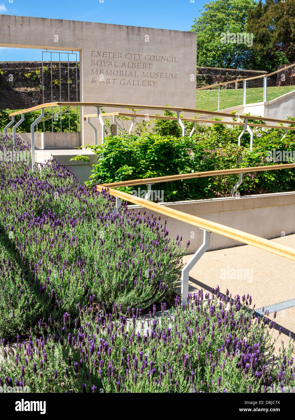 Royal Albert Memorial Museum and Art Gallery sign and entrance, Exeter ...
