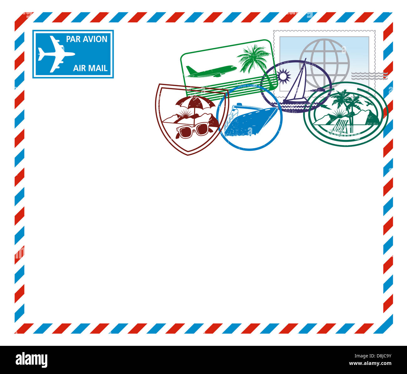 Airmail letter hi-res stock photography and images - Alamy