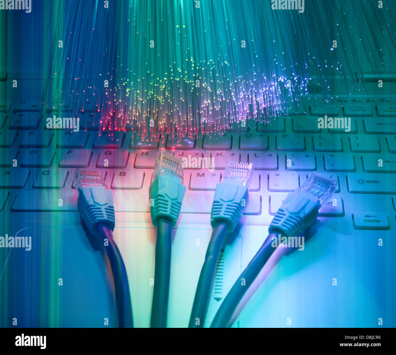 Network panel, switch and cable in data center Stock Photo - Alamy