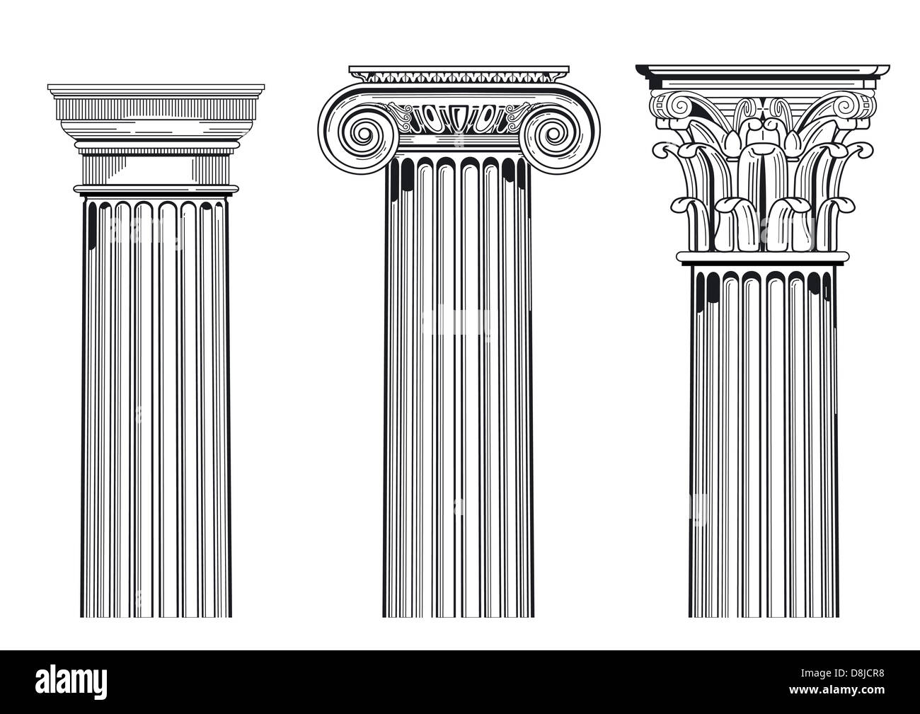 Classical orders of architecture Cut Out Stock Images & Pictures - Alamy