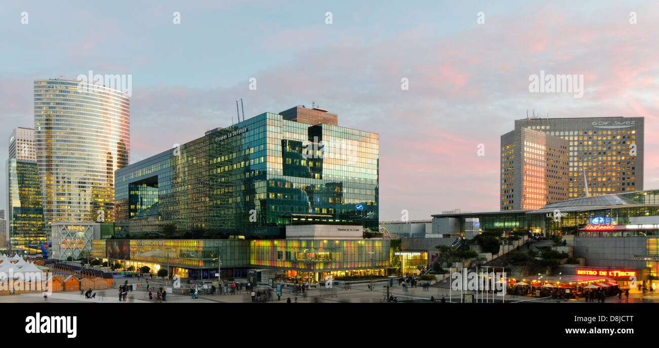 Financial district of La Defense, Puteaux, Paris, France Stock Photo ...