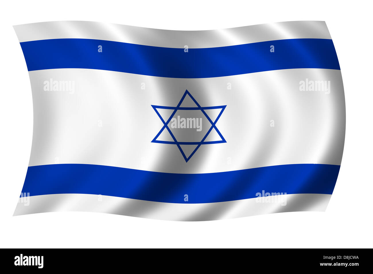 Blue flag israel icon isolated Cut Out Stock Images & Pictures - Alamy