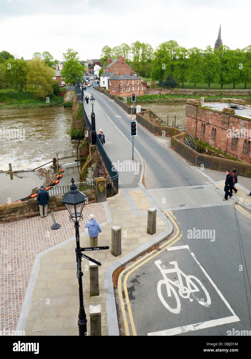 Dee bridge over the River Dee in Chester Cheshire UK Stock Photo - Alamy