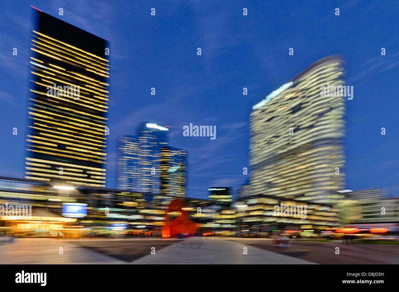 Financial district of La Defense, Puteaux, Paris, France Stock Photo ...