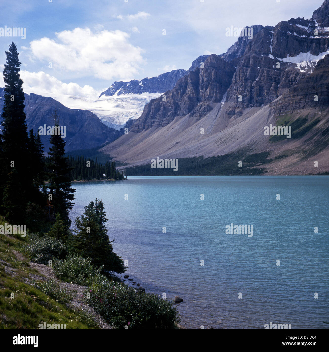 View across Cameron Lake, Waterton Lakes National Park, Alberta, Canada ...