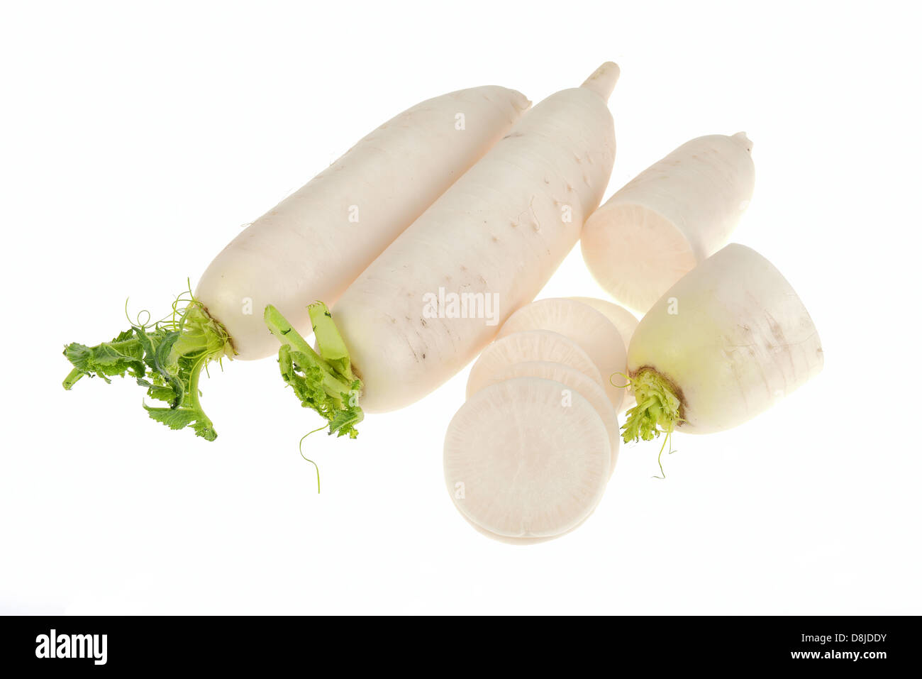 White radish harvest Cut Out Stock Images & Pictures - Alamy