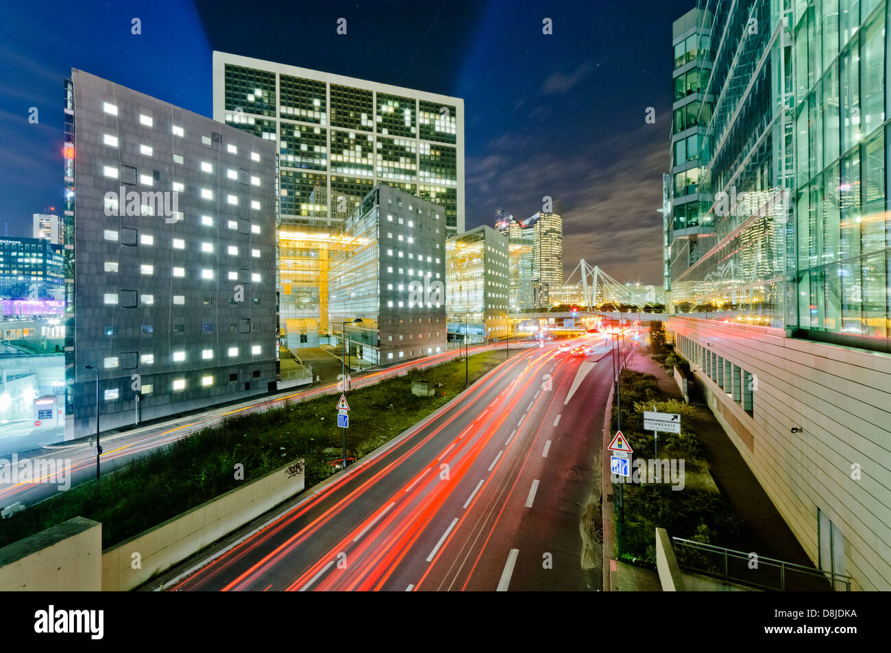 Financial district of La Defense, Puteaux, Paris, France Stock Photo ...