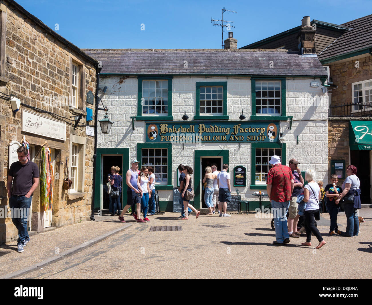 Bakewell Pudding Factory shop in Bakewell, Derbyshire, England Stock ...