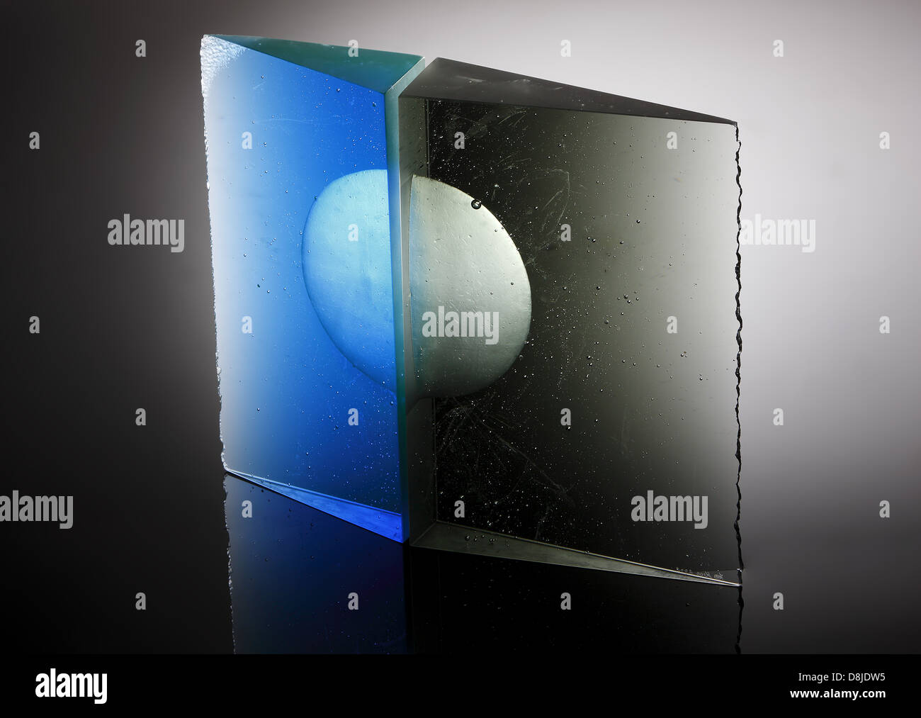 Kiln formed glass art Stock Photo - Alamy