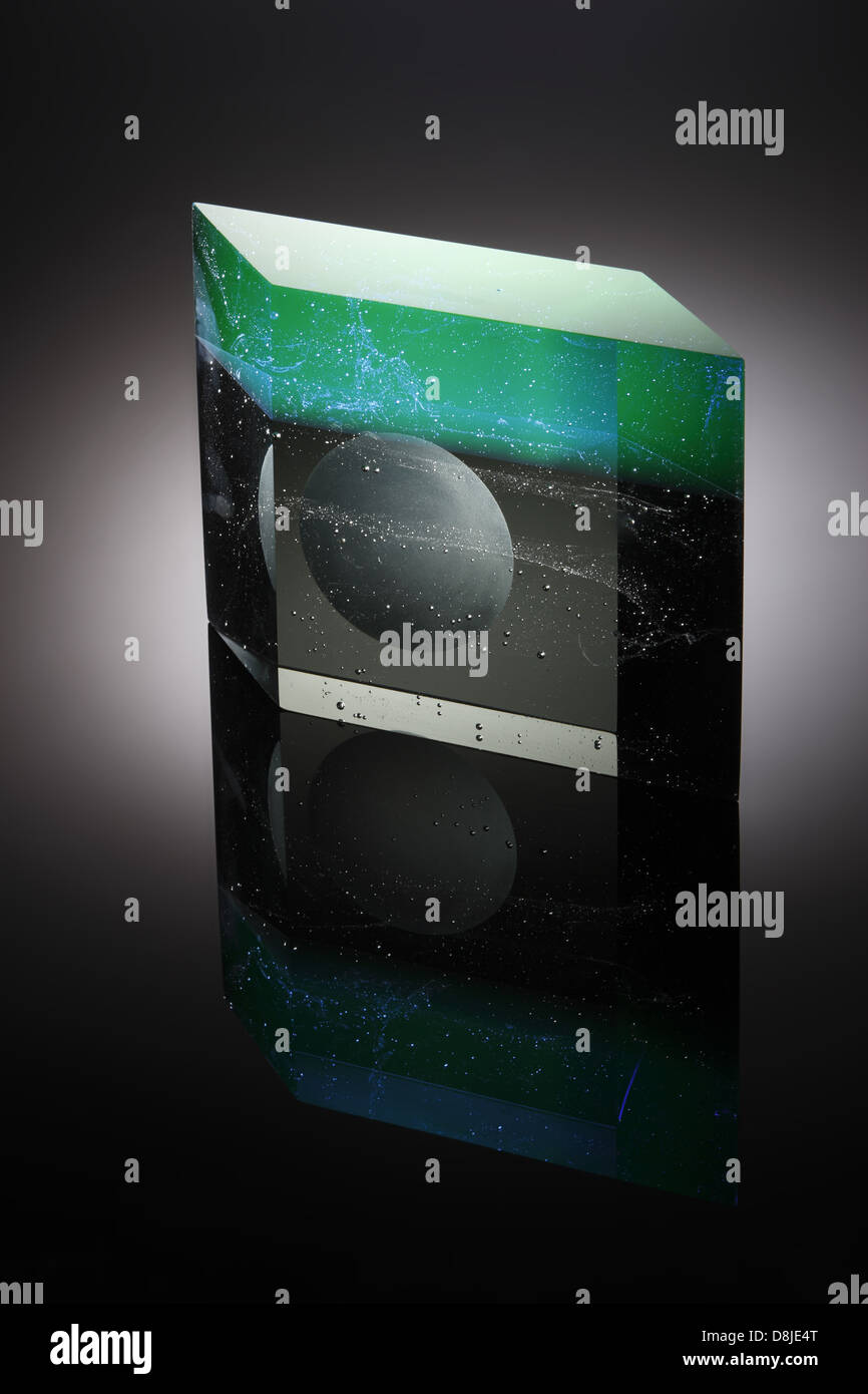 Kiln formed glass art Stock Photo - Alamy