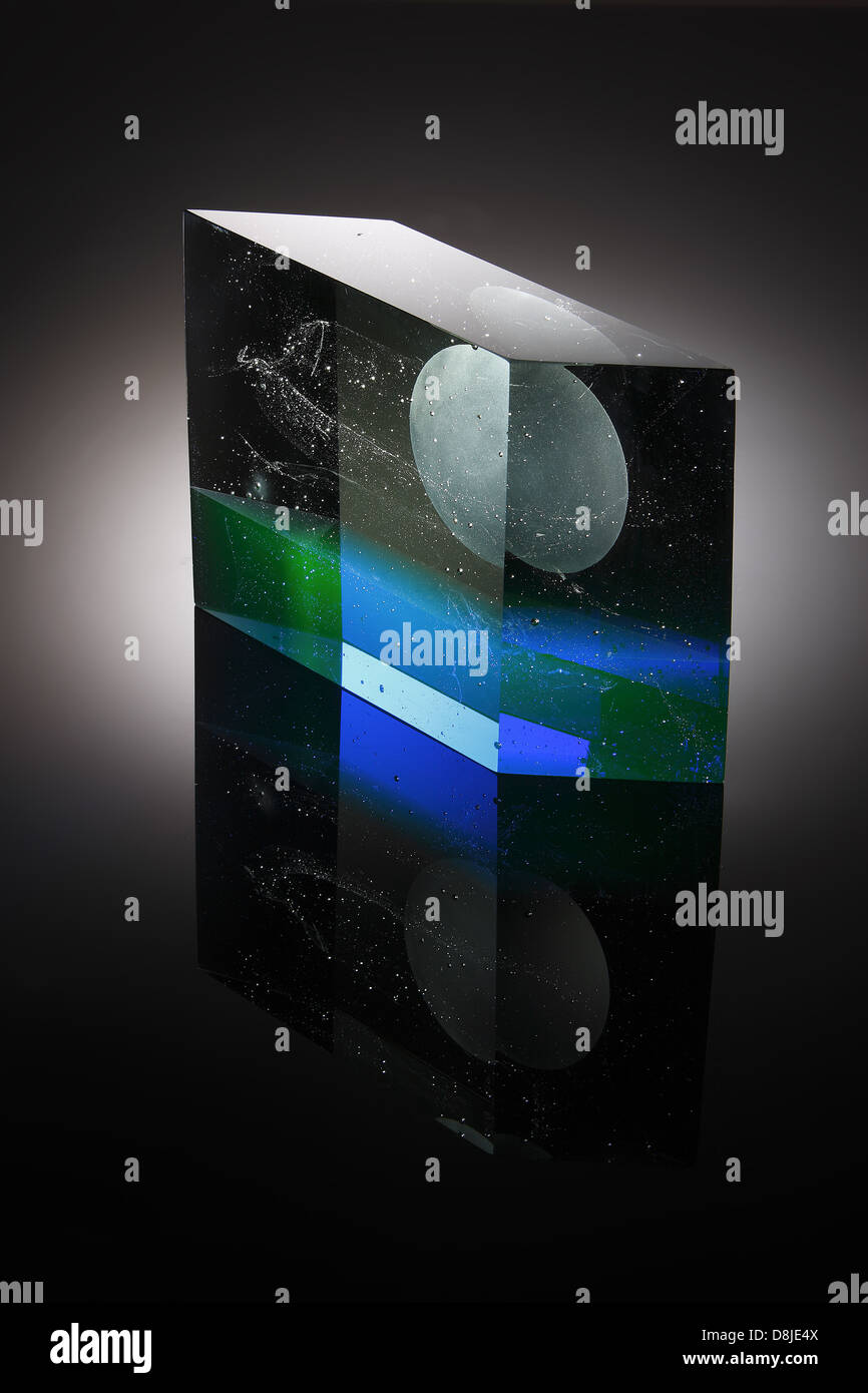 Kiln formed glass art Stock Photo - Alamy