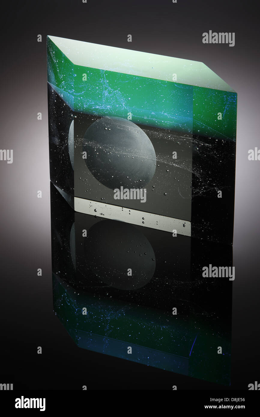 Kiln formed glass art Stock Photo - Alamy