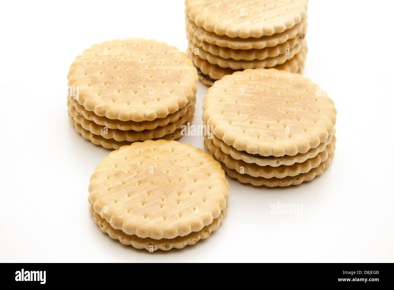 Cookies with chocolate Stock Photo - Alamy