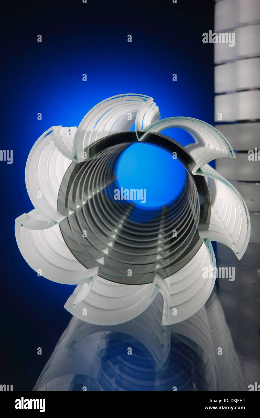 water jet cut glass Stock Photo - Alamy