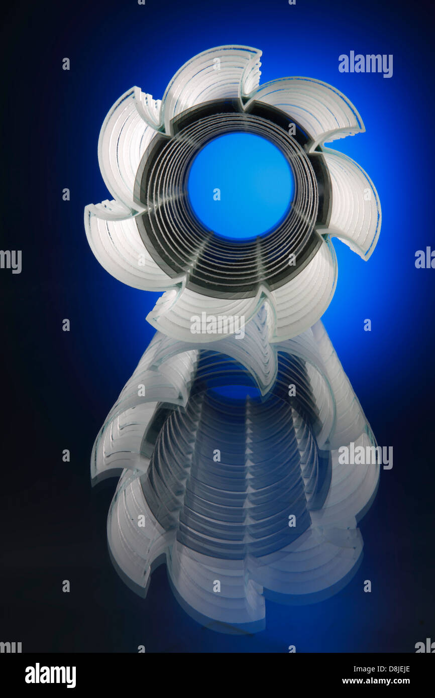 water jet cut glass Stock Photo - Alamy