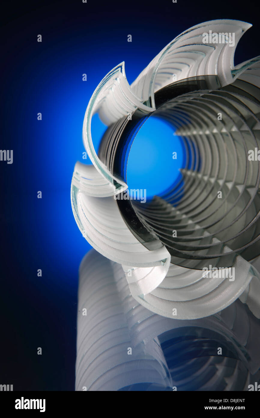 water jet cut glass Stock Photo - Alamy