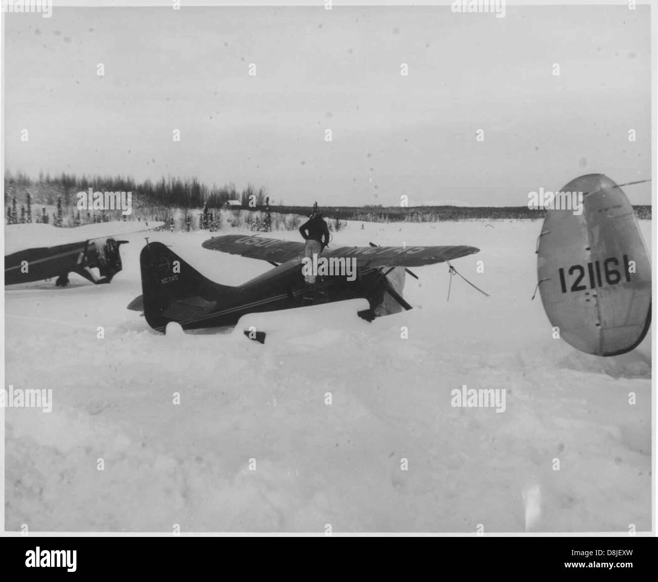 Man in the airplane Black and White Stock Photos & Images - Alamy