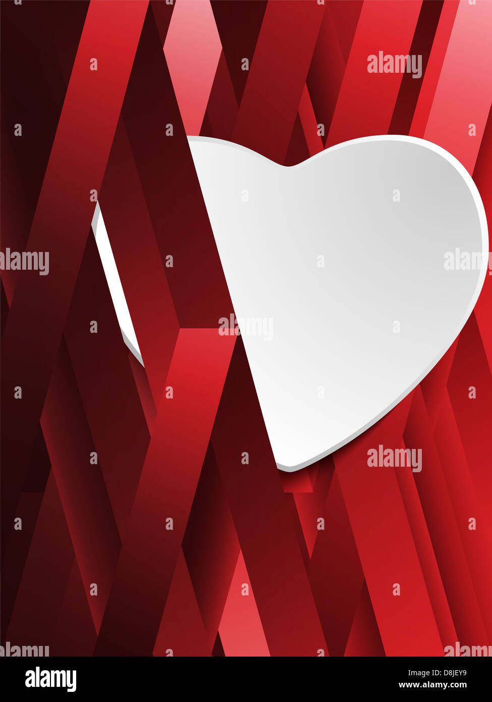 Vector - Hidden White Heart on Geometric Red Background Stock Photo - Alamy