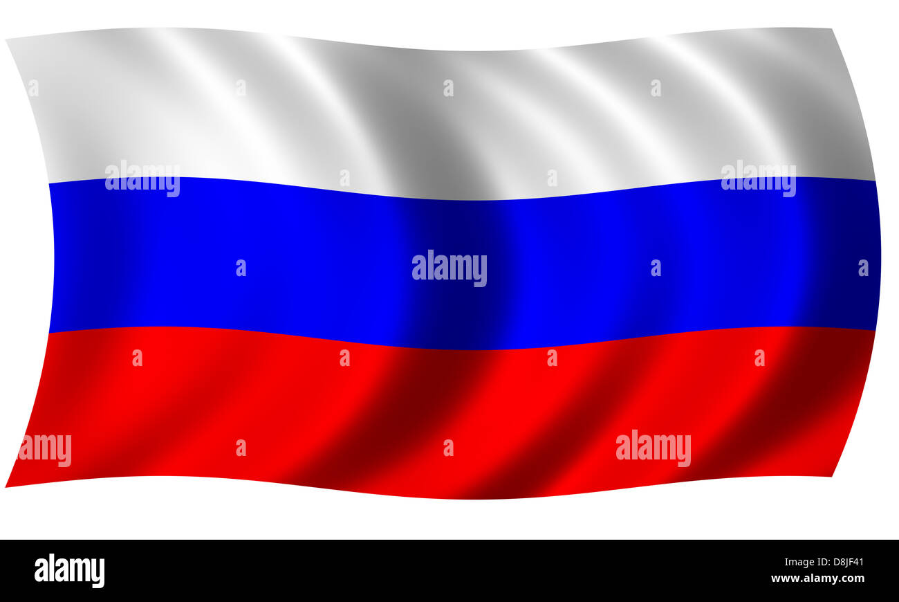 flag of russia in wave Stock Photo - Alamy