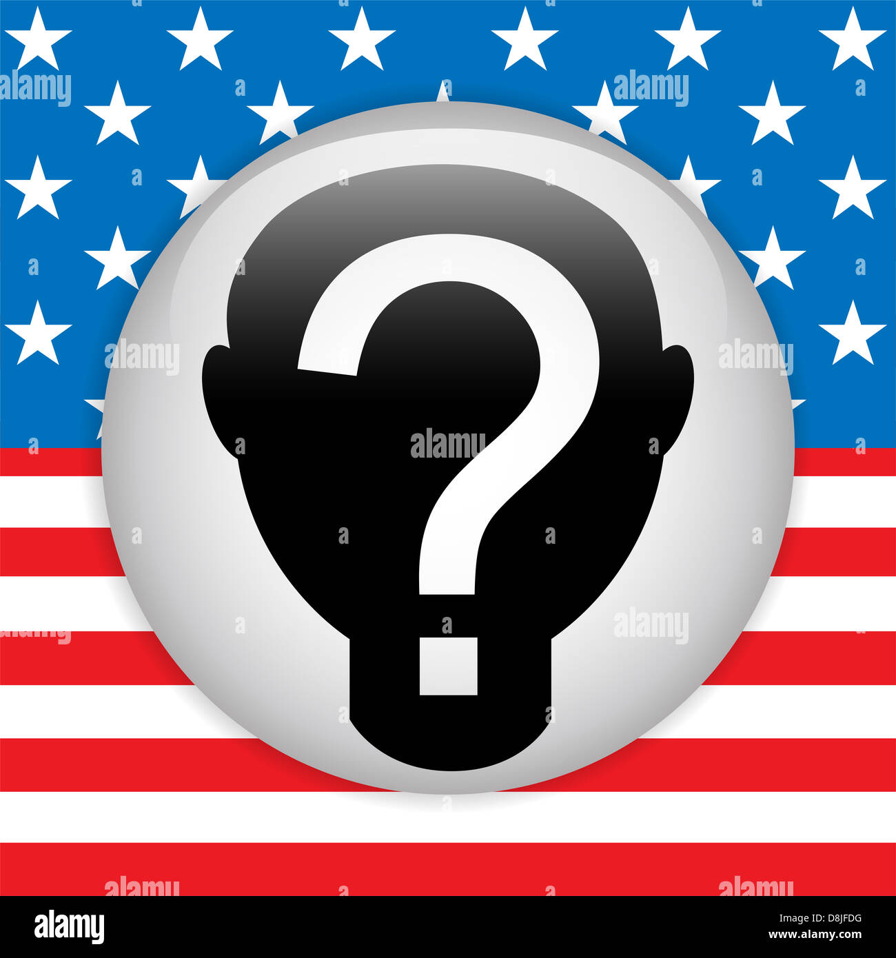 Vector - United States Election Vote Button Stock Photo - Alamy