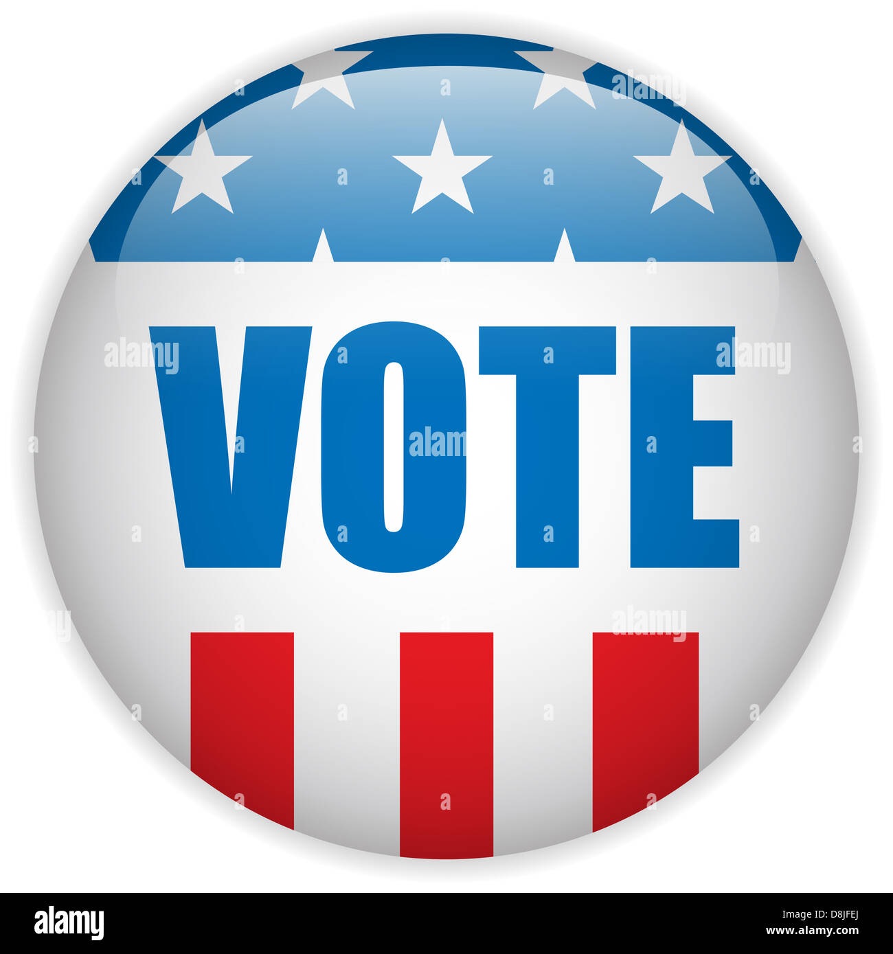 Vector - United States Election Vote Button Stock Photo - Alamy